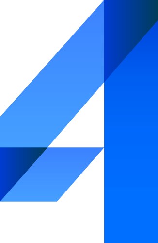 Colorful gem stones font numeral 5 Royalty Free Vector Image