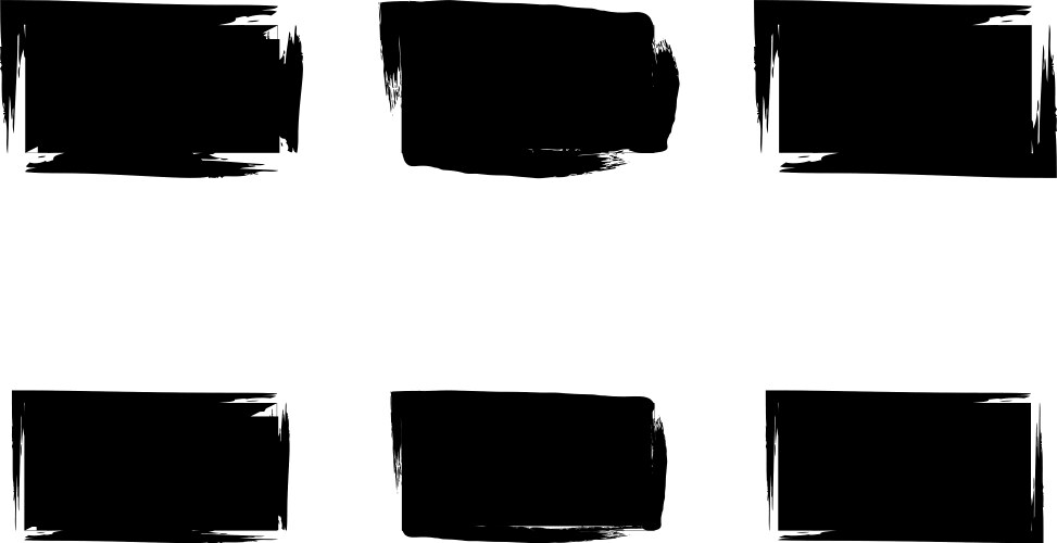 Horizontal rectangle shape filled bold Royalty Free Vector