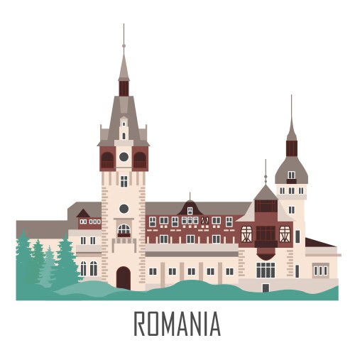 Romania Castle Vector Images (over 200)