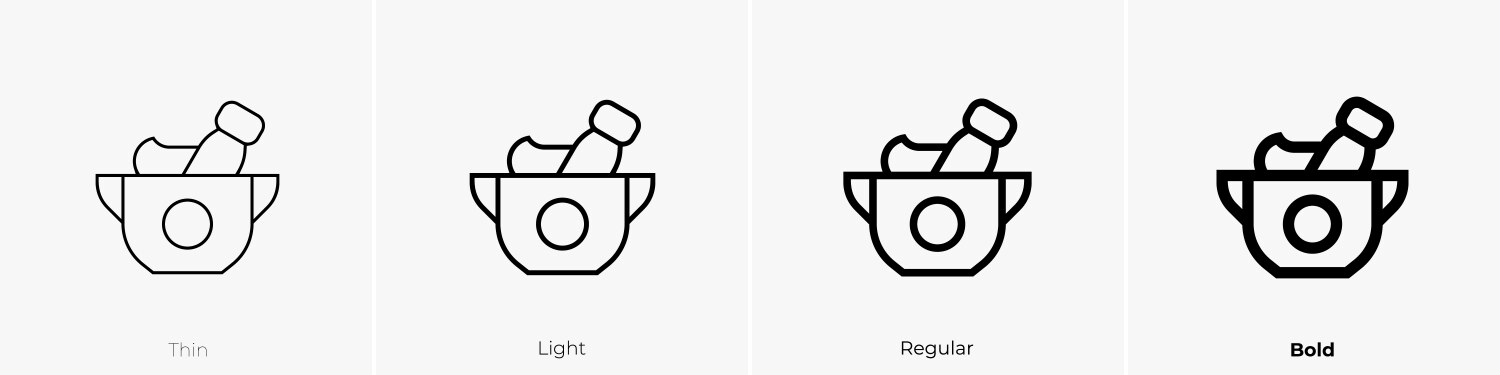 Crack icon thin light regular and bold style Vector Image