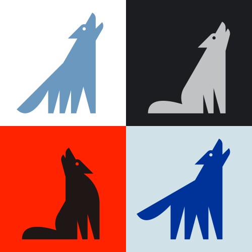 Wolf logo Royalty Free Vector Image - VectorStock