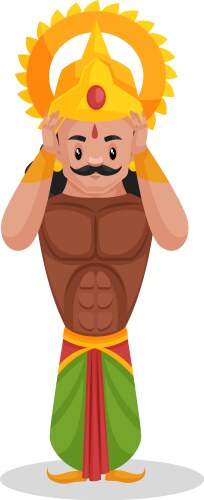 Arjuna puppets character Royalty Free Vector Image