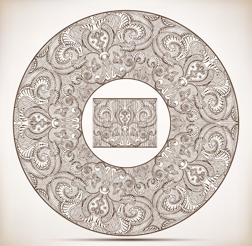 Floral border Royalty Free Vector Image - VectorStock