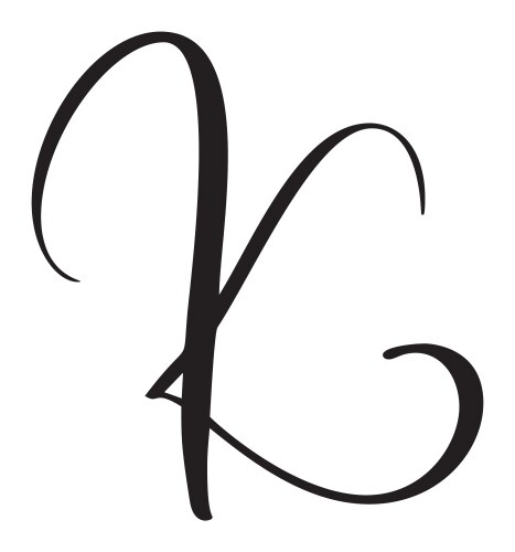 Letter K Font Calligraphy Vector Images (over 10,000)