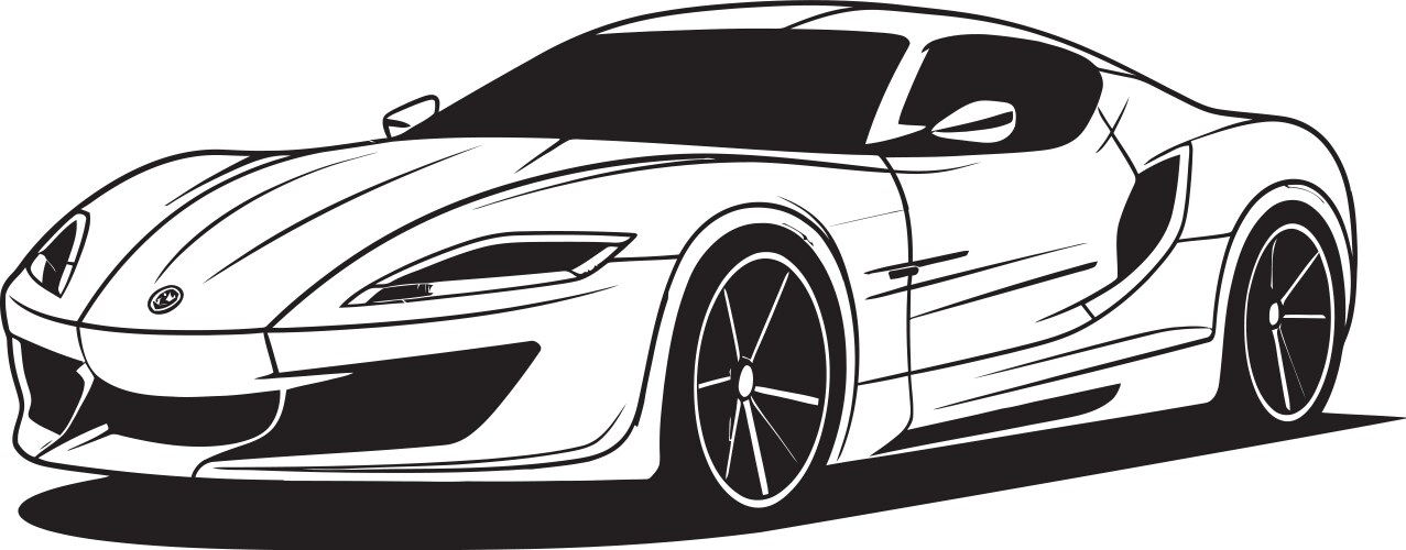 Supercar Drawing Vector Images (over 430)