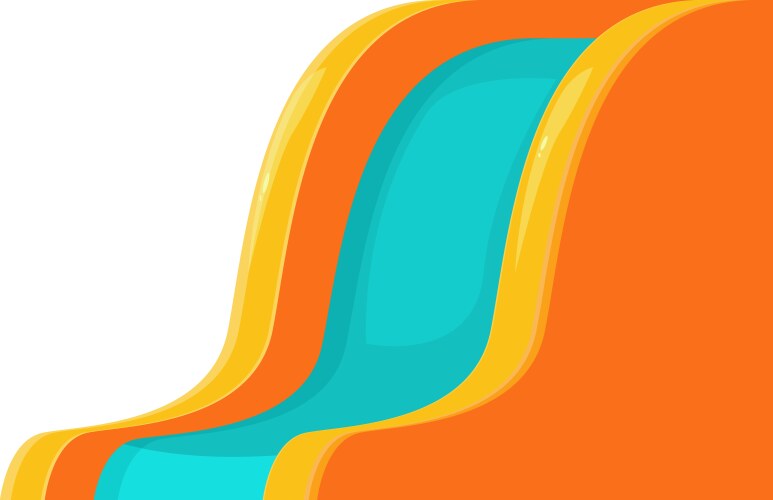 Purple water slide standing on white background Vector Image