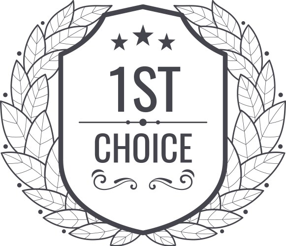 Laurel wreath line icon Royalty Free Vector Image