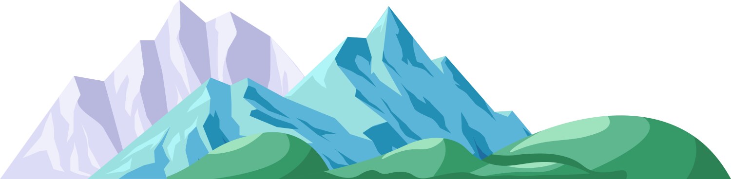 High mountains and rocks nature scenery Royalty Free Vector