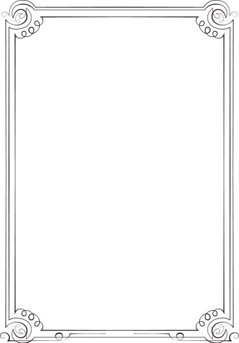 Vintage vertical frame Royalty Free Vector Image