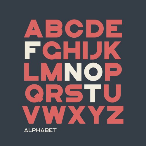 Octane display typeface font alphabet Royalty Free Vector