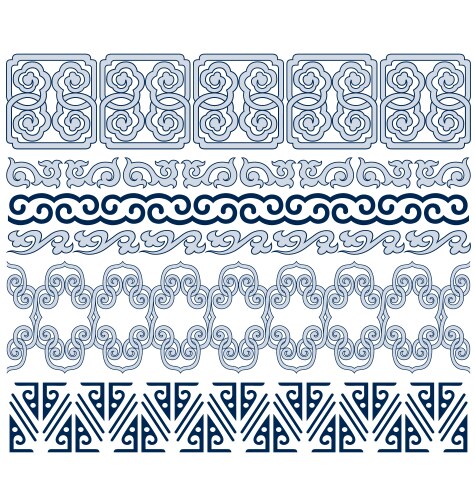 Cute seamless border with olives wheat and greek Vector Image