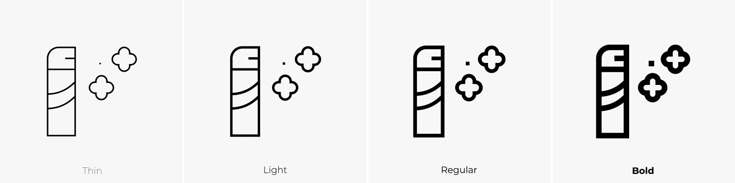 Align objects icon thin light regular and bold Vector Image
