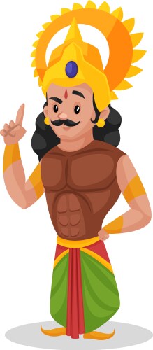Arjuna cartoon character Royalty Free Vector Image