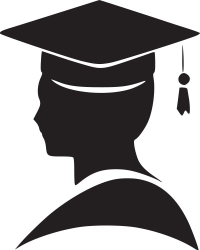 Graduation - high quality logo ideal Royalty Free Vector