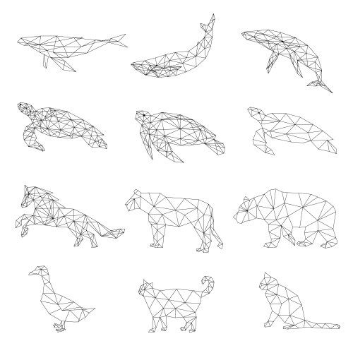 Geometric Animal Vector Images (over 52,000)