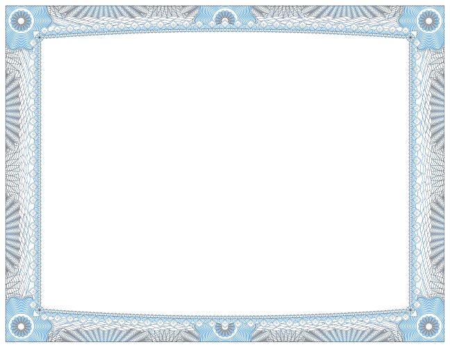 Certificate border for excellence performance Vector Image