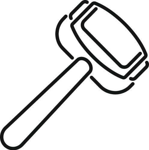House hammer icon simple style Royalty Free Vector Image