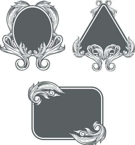 Ornate Filigree Page Border Royalty Free Vector Image