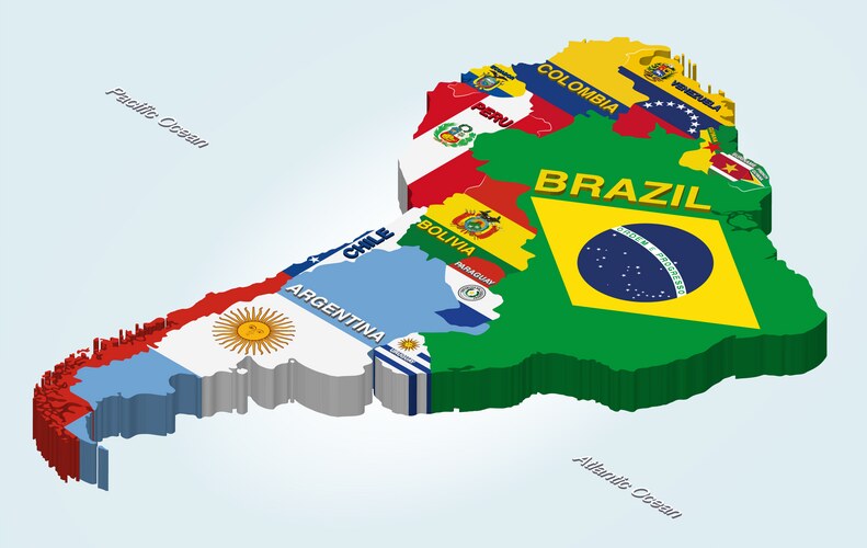 Latin America Map Vector Images (over 12,000)
