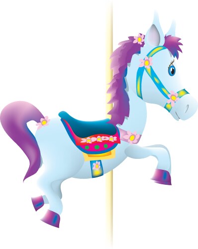 Carousel Horse Cartoon Vector Images (over 1,300)