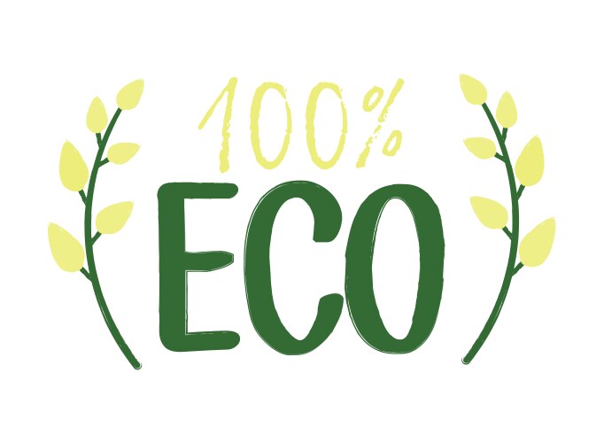 Healthy 100 sticker Royalty Free Vector Image - VectorStock