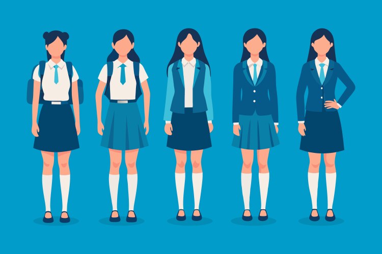 School Uniform Cartoon Vector Images (over 12,000)