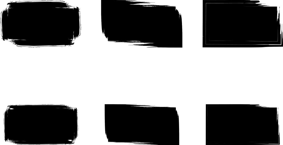 Horizontal rectangle shape filled bold Royalty Free Vector