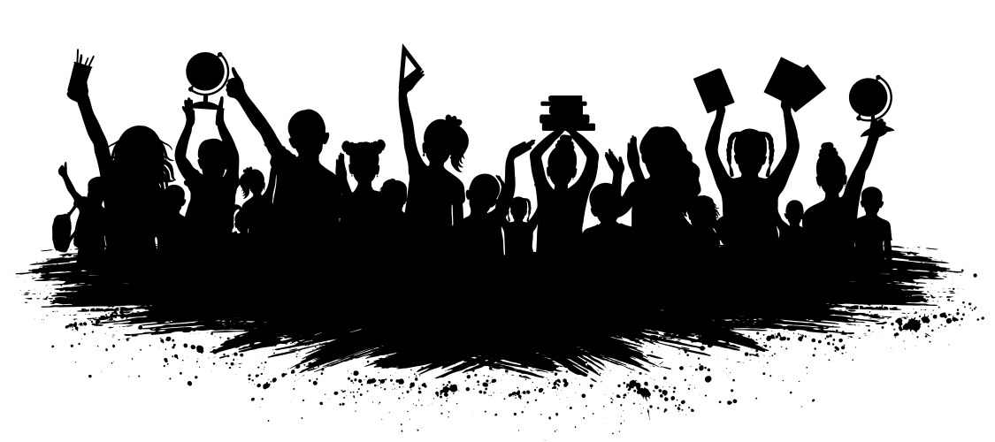 School bullying children taunting a child Vector Image