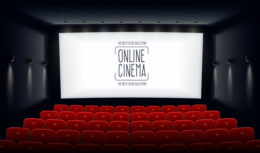 Cinema hall Royalty Free Vector Image - VectorStock