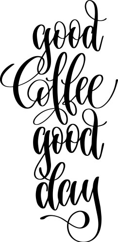 Cups coffee with good morning word Royalty Free Vector Image