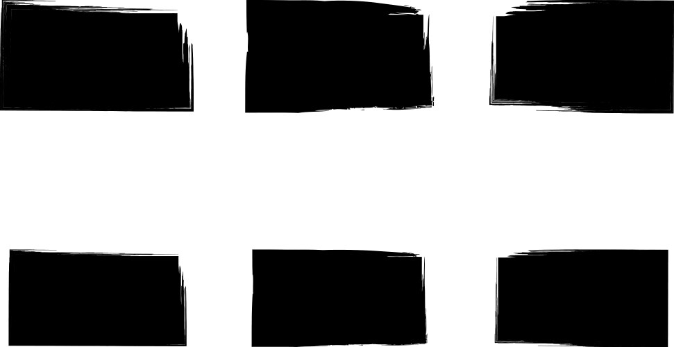 Horizontal rectangle shape filled bold Royalty Free Vector