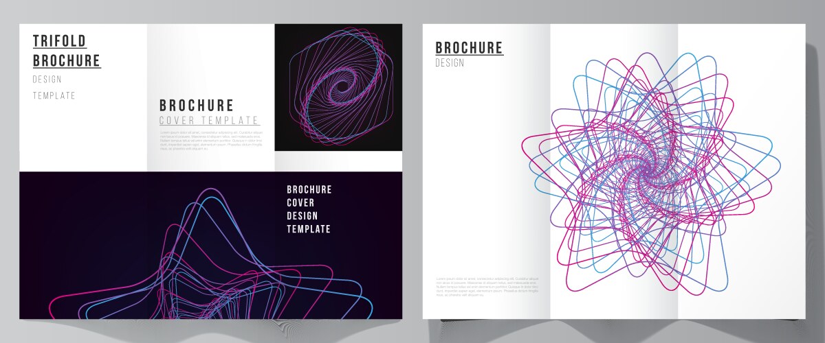 Cover page design template modern brochure layout Vector Image