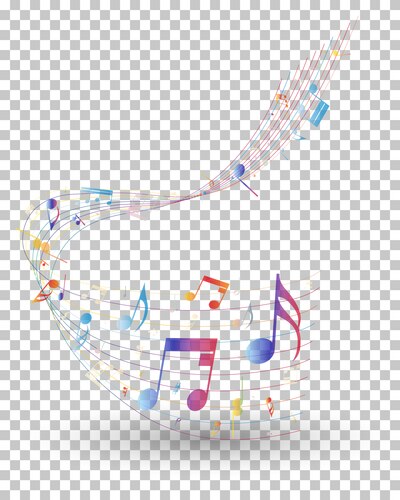 Transparent background music note Vector Images & Graphics for ...