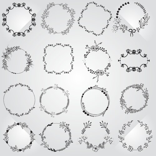 Round shape border Royalty Free Vector Image - VectorStock