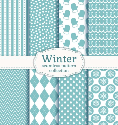 Seamless wallpaper patterns Royalty Free Vector Image