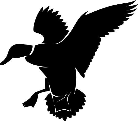 Duck hunting template Royalty Free Vector Image