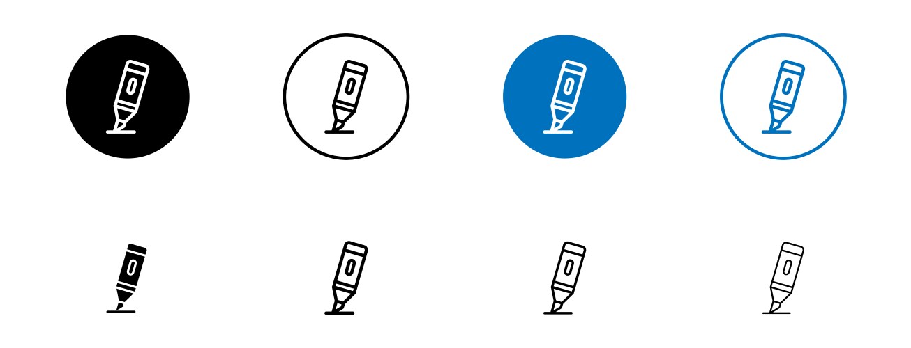Text icon set Royalty Free Vector Image - VectorStock