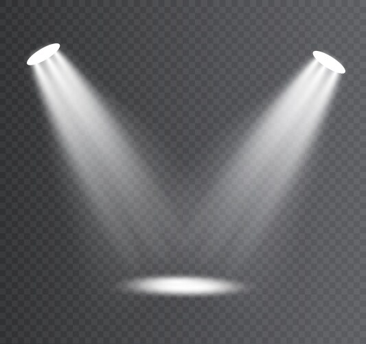 Light effect - spotlight eps 10 Royalty Free Vector Image