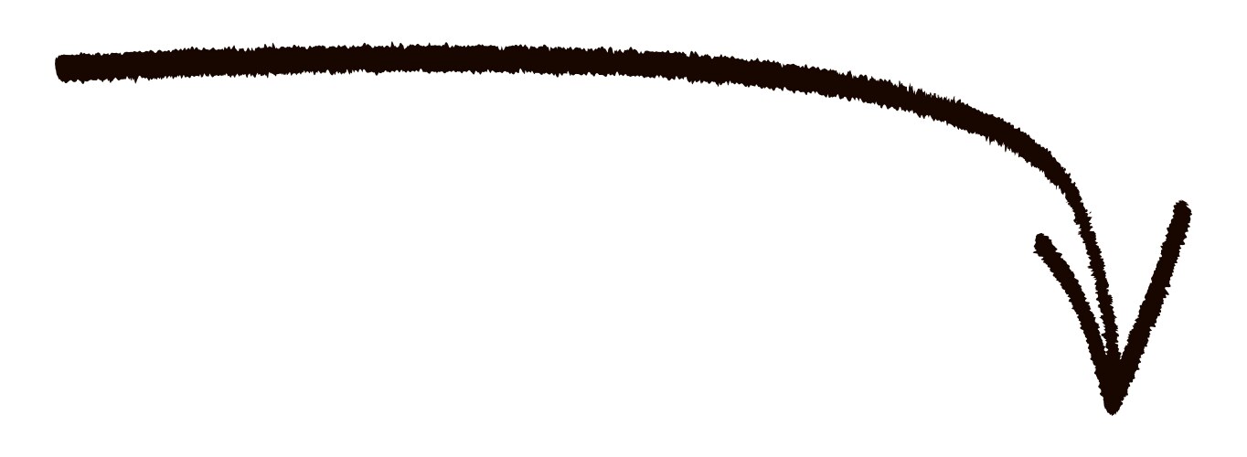 Blue arrow with downward curve Royalty Free Vector Image