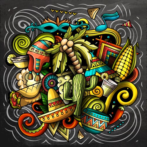 Latin america cartoon Royalty Free Vector Image