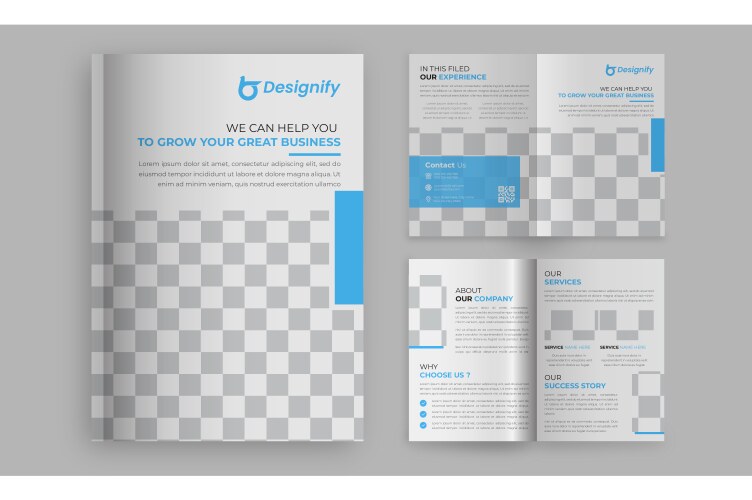 Magazine booklet leaflet flyer corporate creative Vector Image