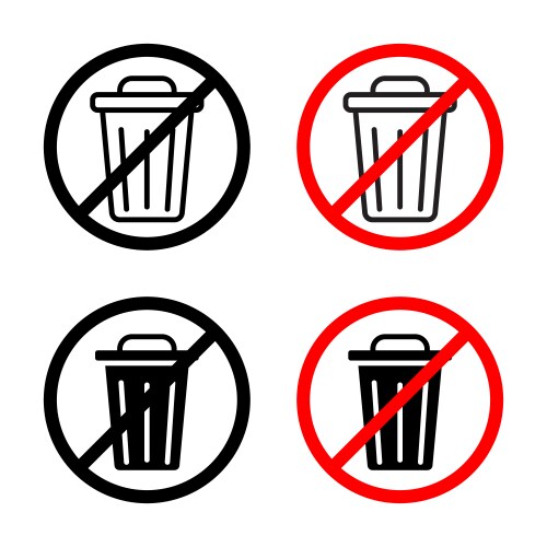 Dont Throw Rubbish Sign Vector Images (over 180)