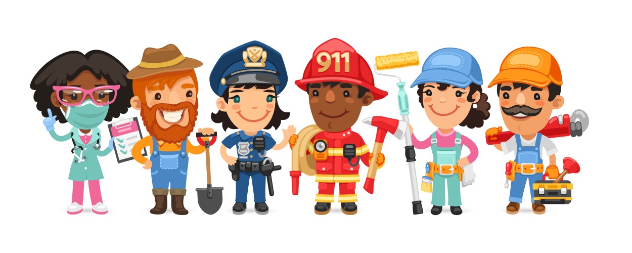 Different Professions Vector Images (over 9,200)
