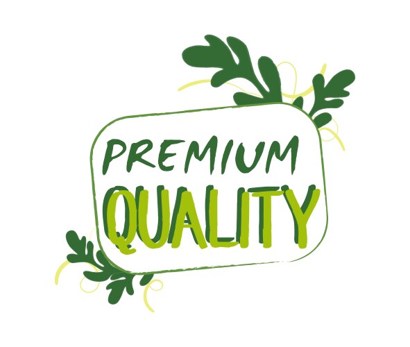 Premium quality product sticker Royalty Free Vector Image
