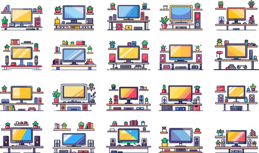 Smart Tv Icon Vector Images (over 16,000)