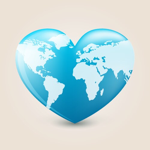 Heart Earth Symbol Vector Images (over 8,300)
