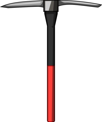 Tool pickaxe cartoon Royalty Free Vector Image