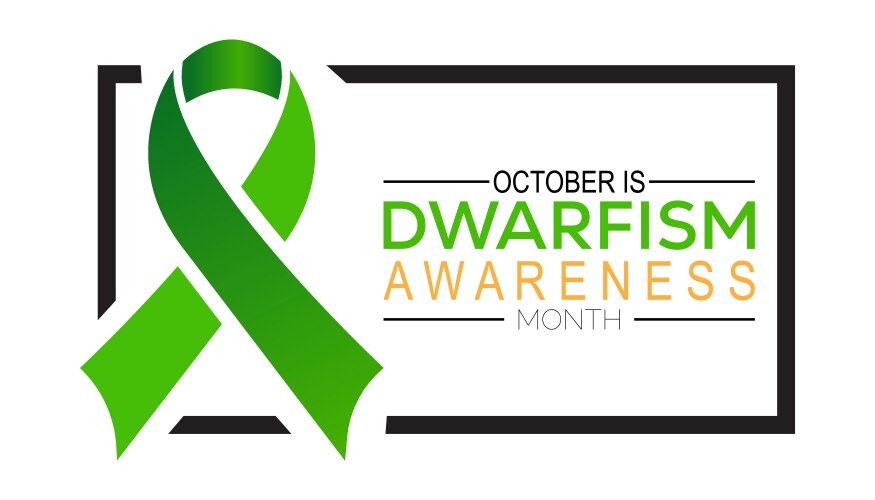 Dwarfism awareness month Royalty Free Vector Image