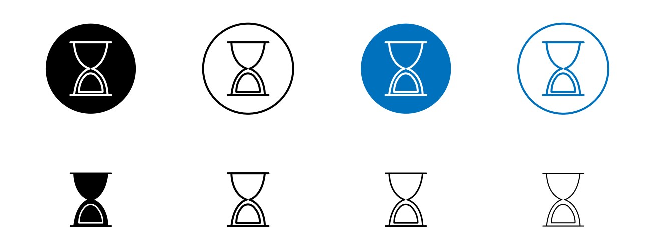 Hourglass end icon Royalty Free Vector Image - VectorStock
