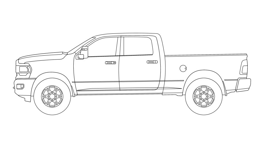 Dodge Ram Truck Vector Images (23)